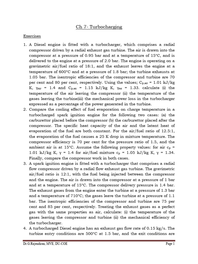 CH 7 Turbo Exer | PDF
