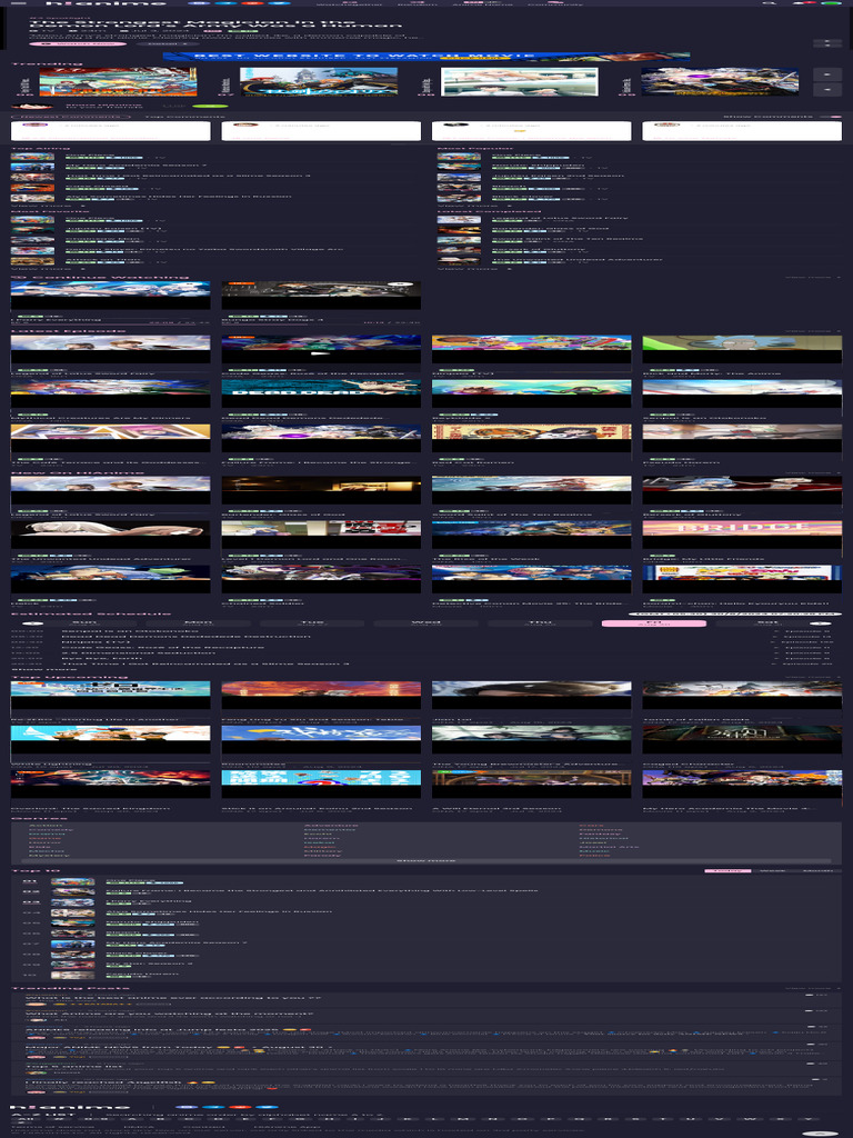 HiAnime Free Anime Streaming Homepage | PDF