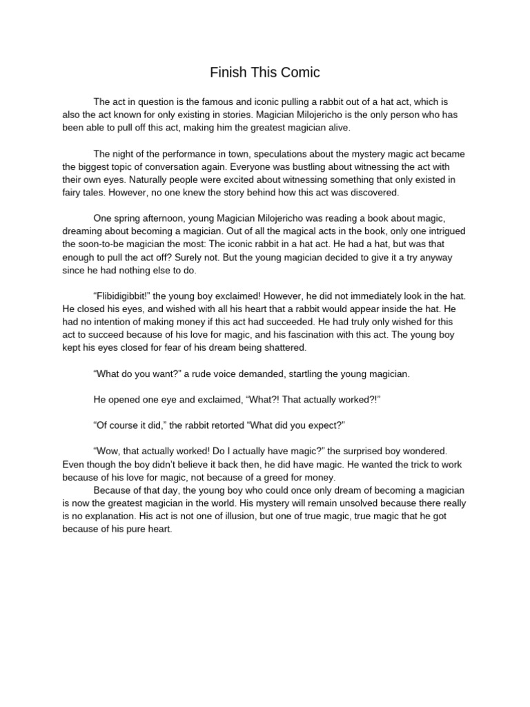 Finish This Comic | PDF