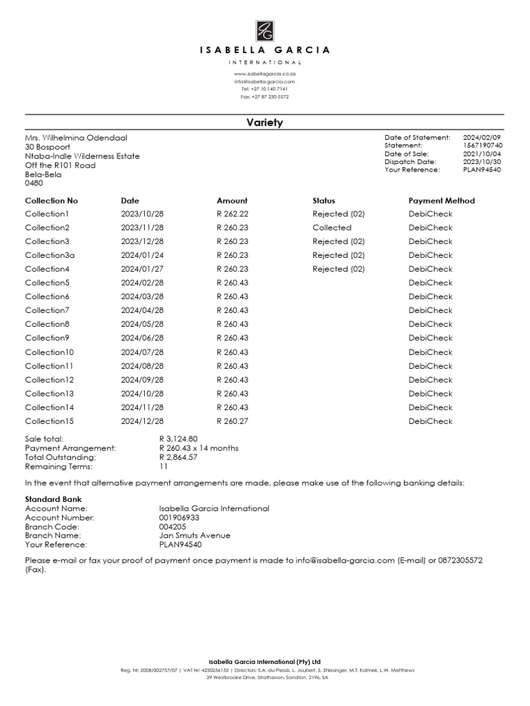 Statement 1567190740 | PDF