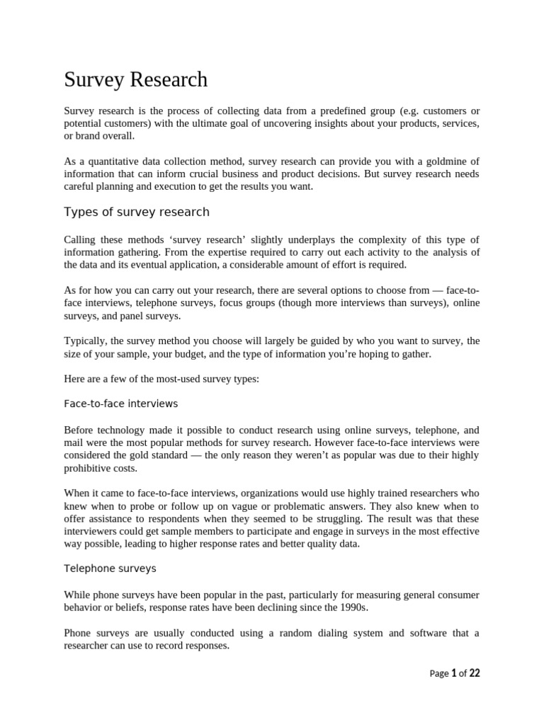 8 Overview of Research Methods | PDF | Type I And Type Ii Errors ...