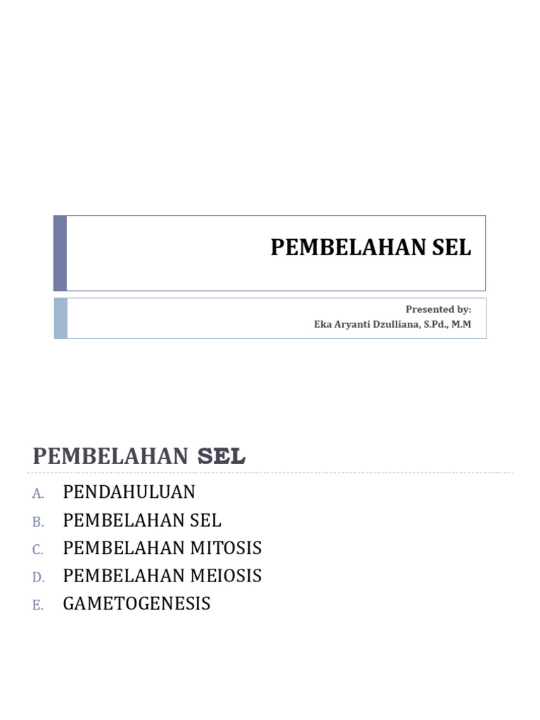 Pembelahan Sel | PDF