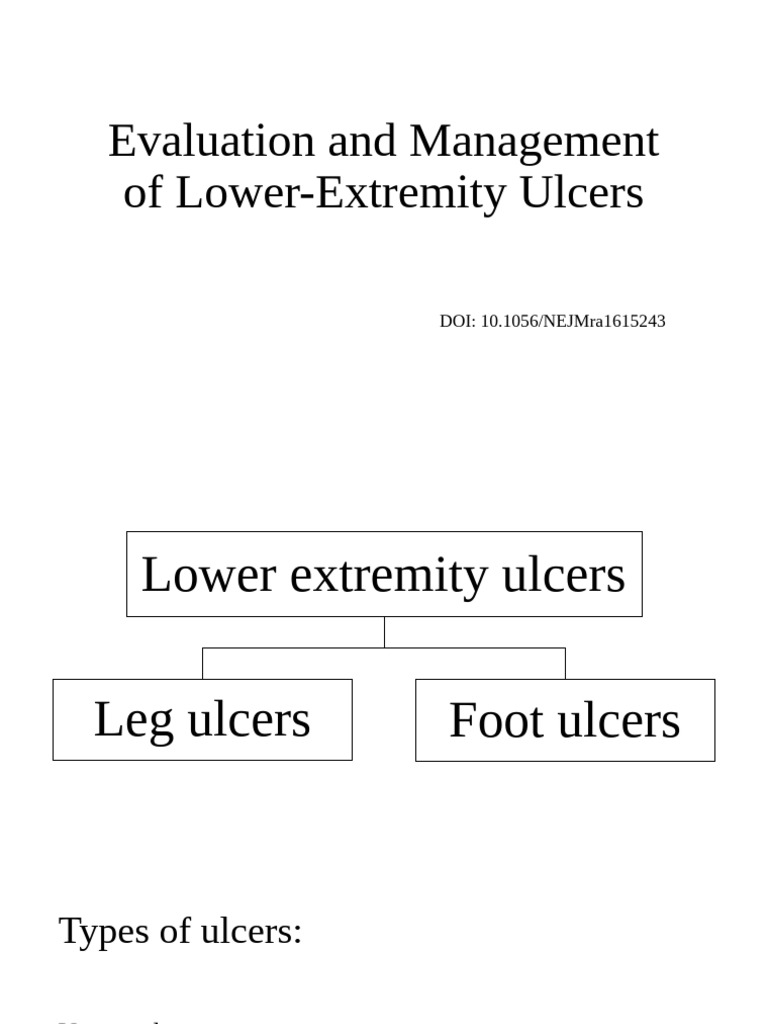 Lower Extremity Ulcers | PDF