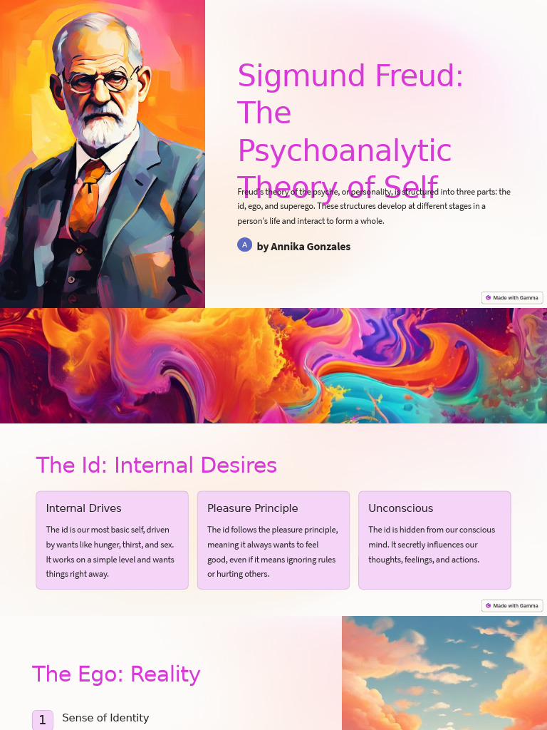 Sigmund Freud The Psychoanalytic Theory of Self | PDF
