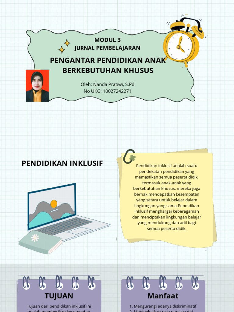 Modul 3 Pendidikan Inklusif (Nanda Pratiwi, S.PD) | PDF