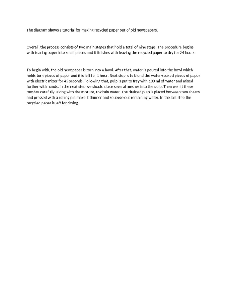 Writing Task 1 (Process) | PDF