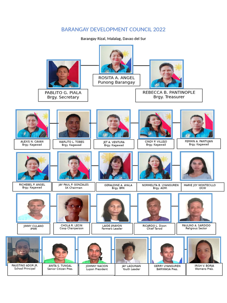 BARANGAY DEVELOPMENT COUNCIL Structure2022 | PDF