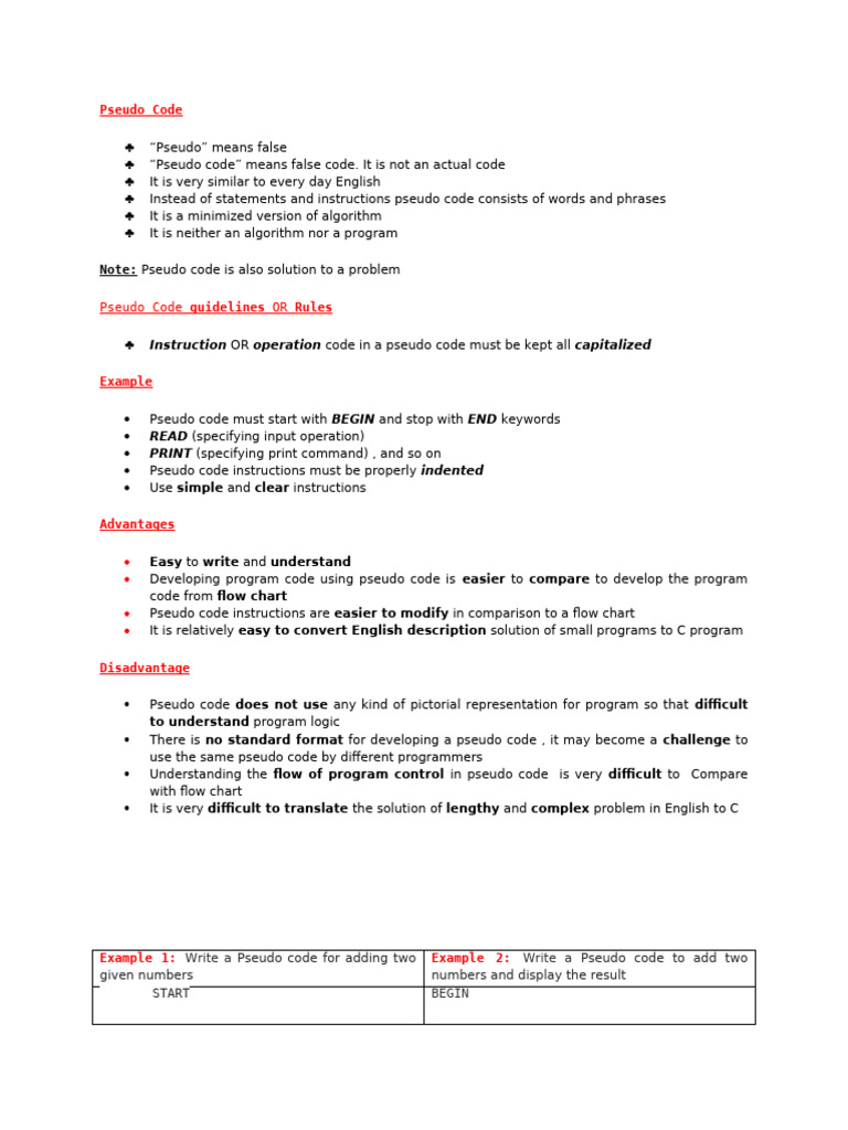 3_ Pseudo Code | PDF