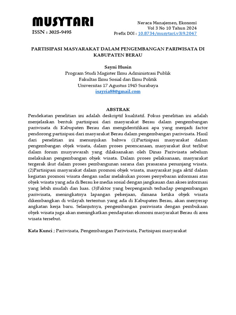 Jurnal Sayni Musytari | PDF