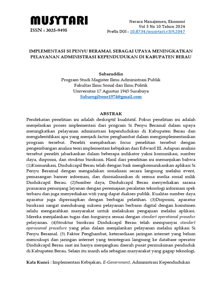 Jurnal Sebaruin Musytari | PDF