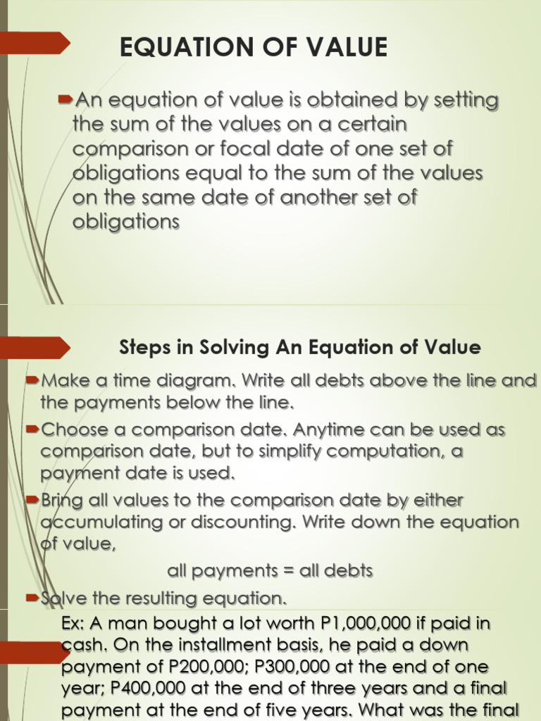 Equation of Value Explained | PDF