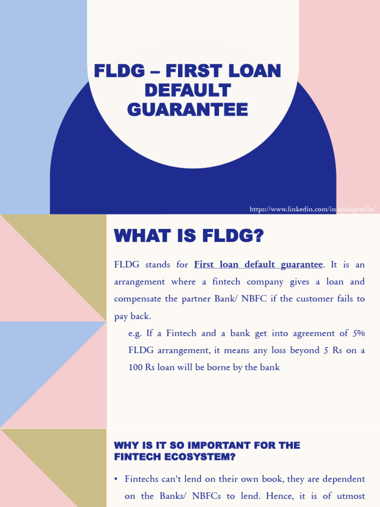 FLDG Explained in 4 Slides 1705728165 | PDF | Banks | Reserve Bank Of India