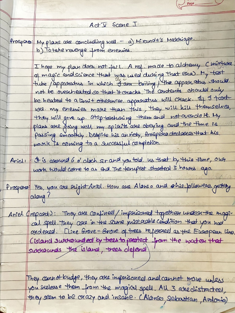 The Tempest ACT V | PDF