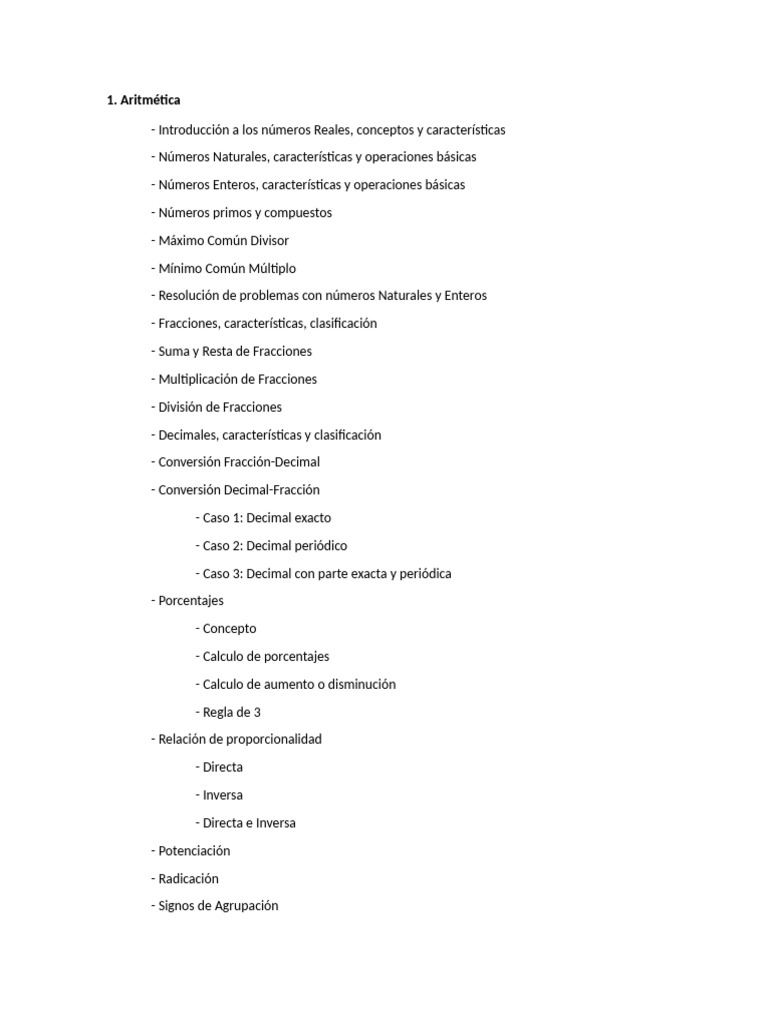 Temario COMIPEMS | PDF | Números | Métodos y materiales de enseñanza