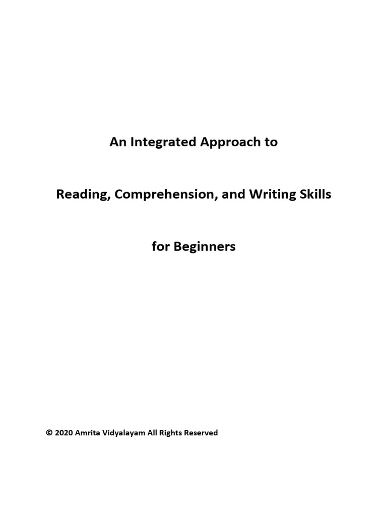 Reading Comprehension Pdf