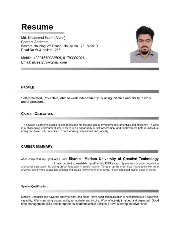 Resume Alvee | PDF