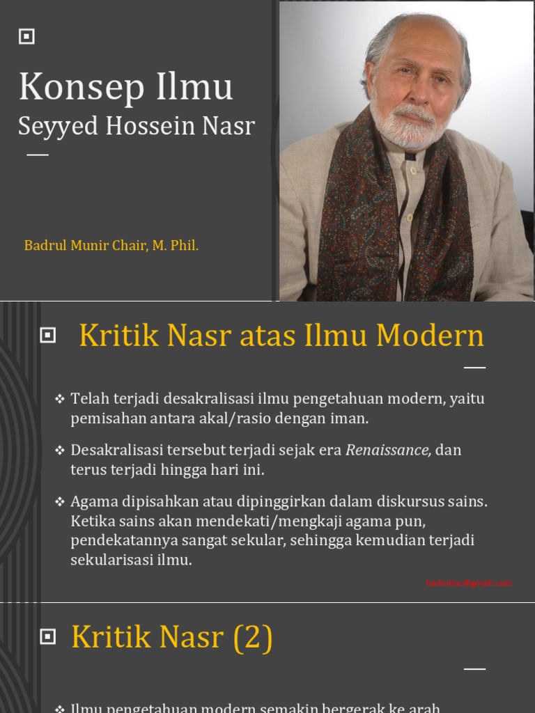 Konsep Ilmu Seyyed Hossein Nasr | PDF