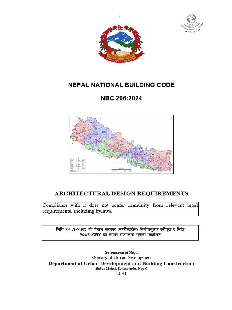 NBC 206:2024 Architectural Code Overview | PDF | Stairs | Art