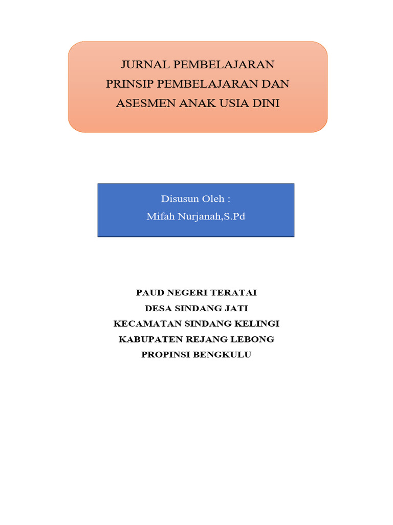 Modul Ajar PAUD untuk Anak Usia Dini | PDF