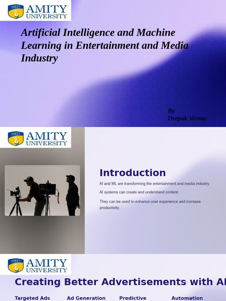 AI in Entertainment | PDF