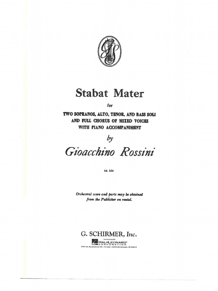 Rossini Stabat Mater | PDF
