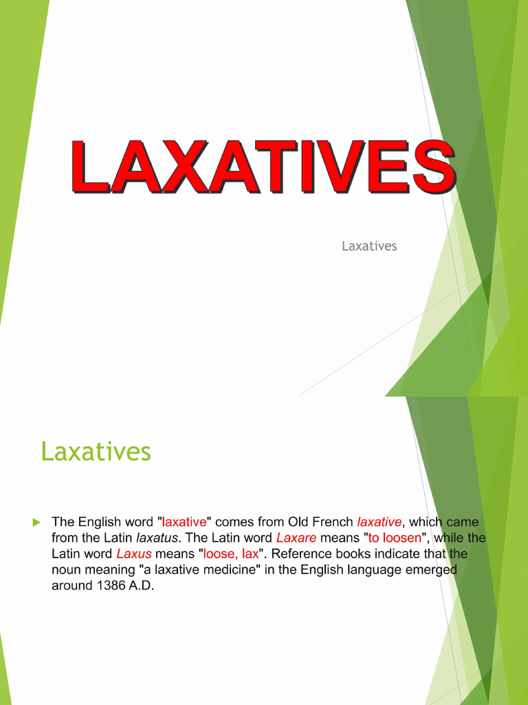 Laxatives | PDF