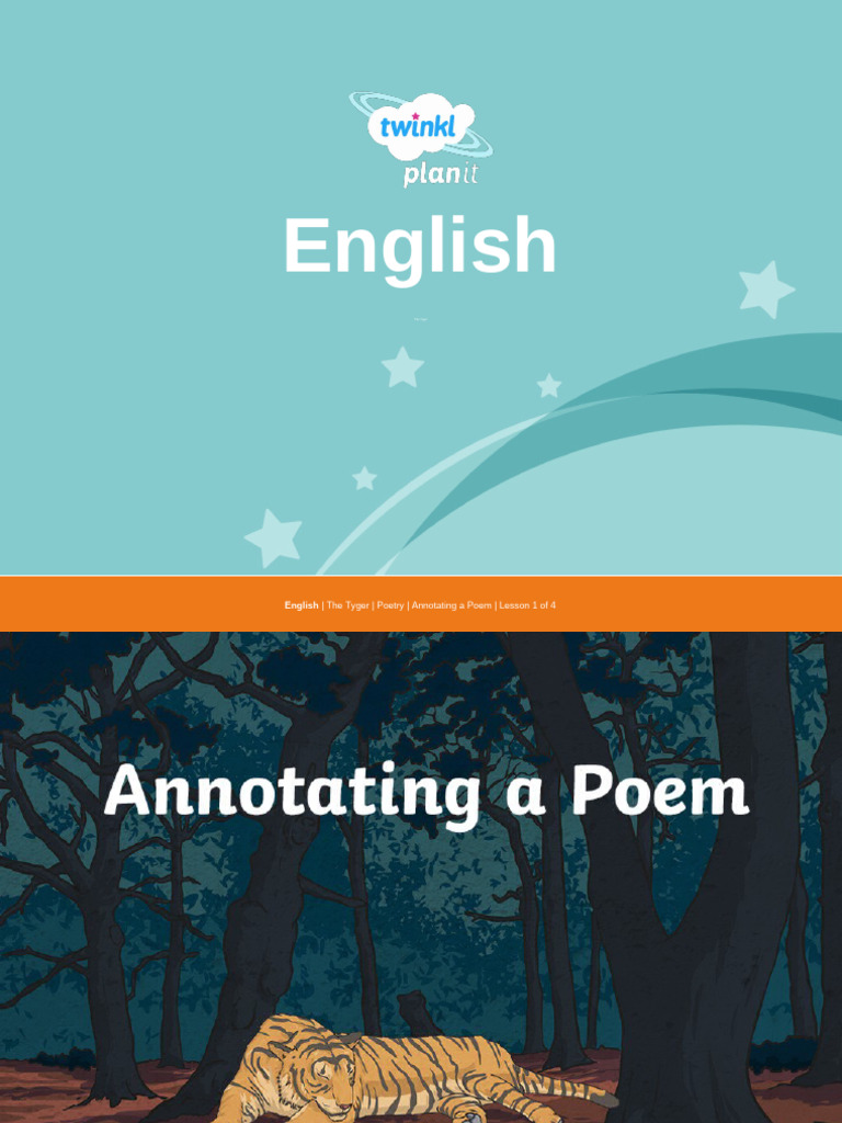 #Lesson Presentation Annotating A Poem | PDF