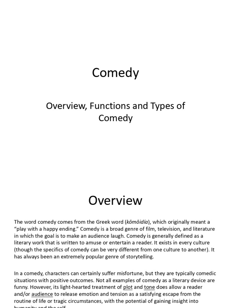 Comedy | PDF