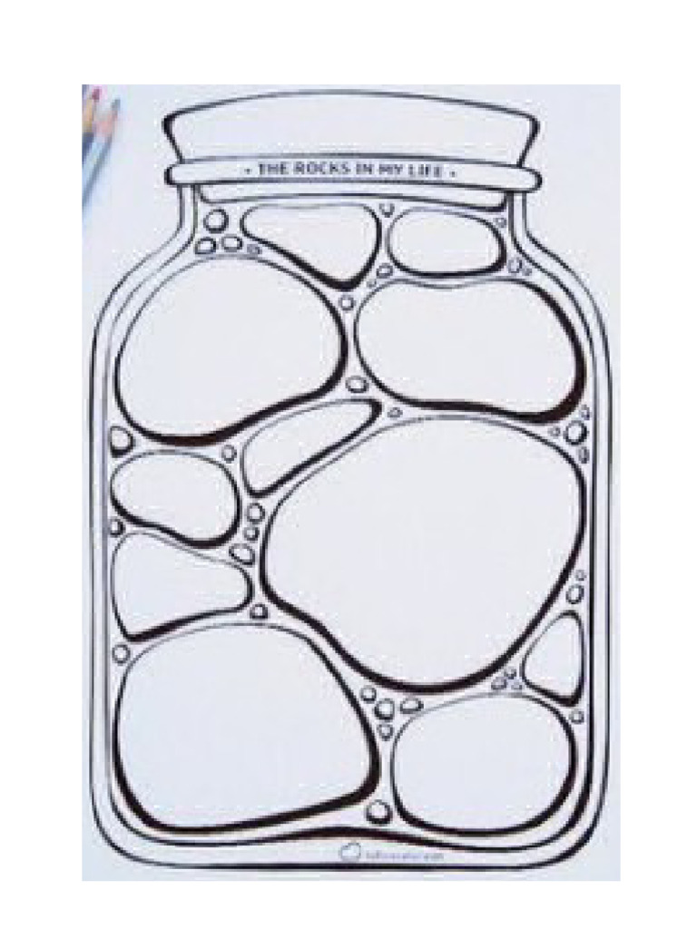 Jar With Big Ans Small Rocks Diagram | PDF