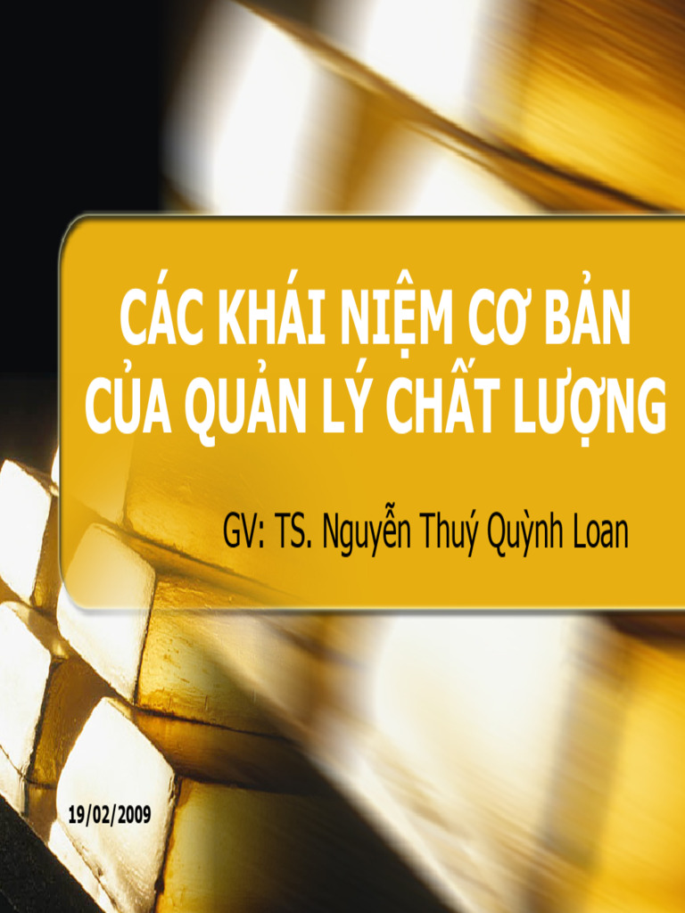 01-C1-Khai Niem QLCL | PDF
