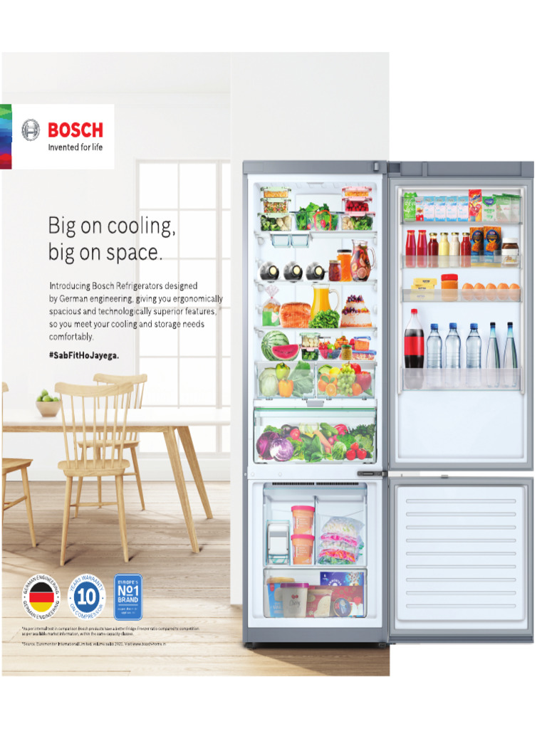 Bosch Refrigerator Brochure | PDF