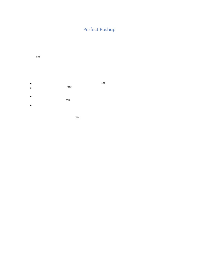 Perfect Pushup | PDF