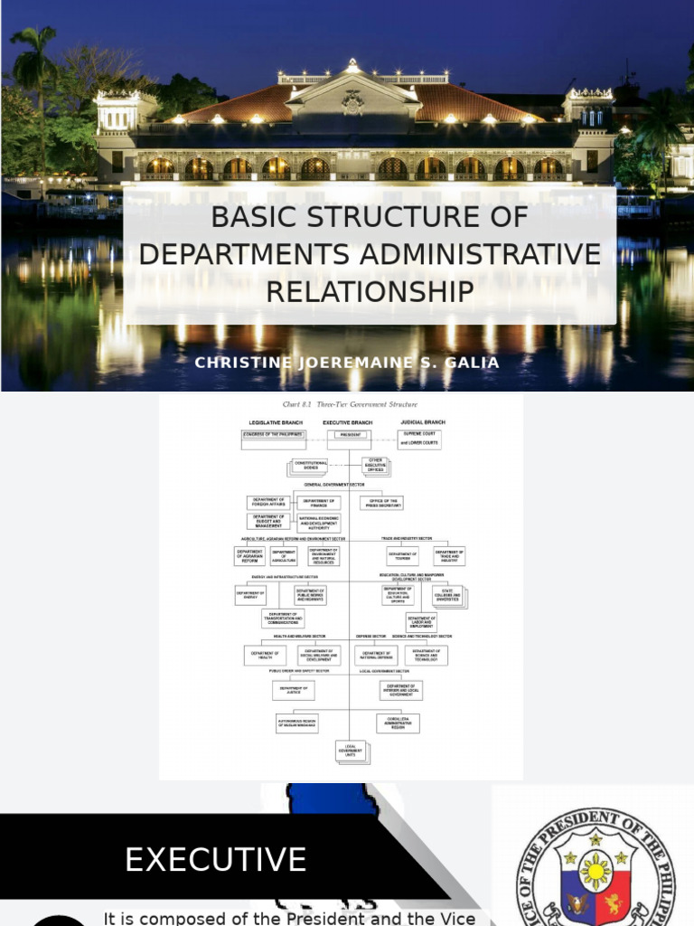 Basic Structure of Departments Administrative Relationship | PDF