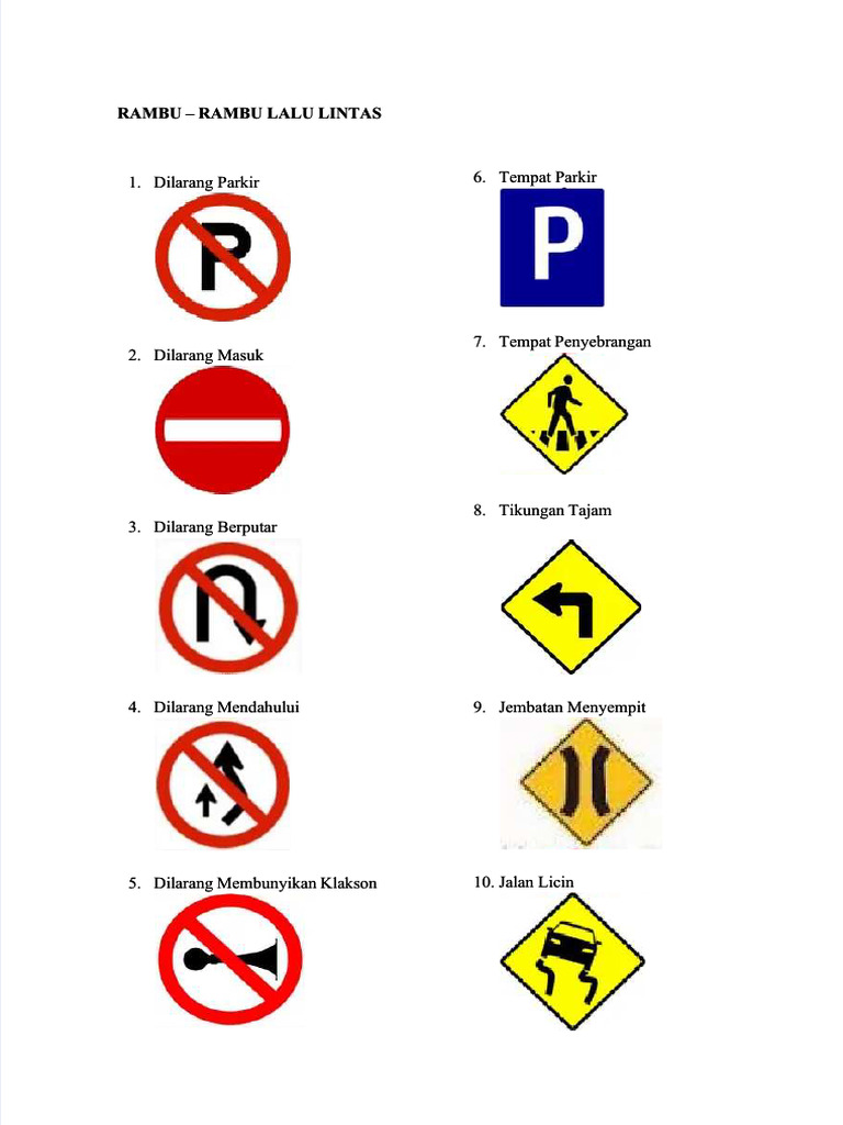 PDF Rambu Lalu Lintas - Compress | PDF