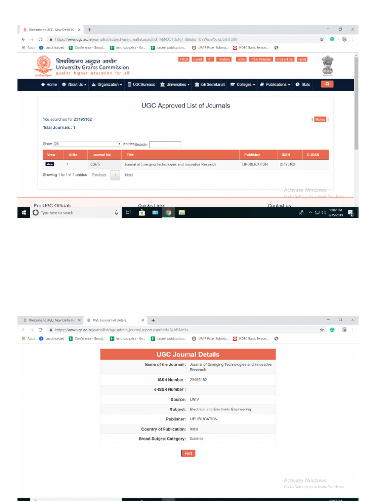 Jetir Ugc Approval | PDF