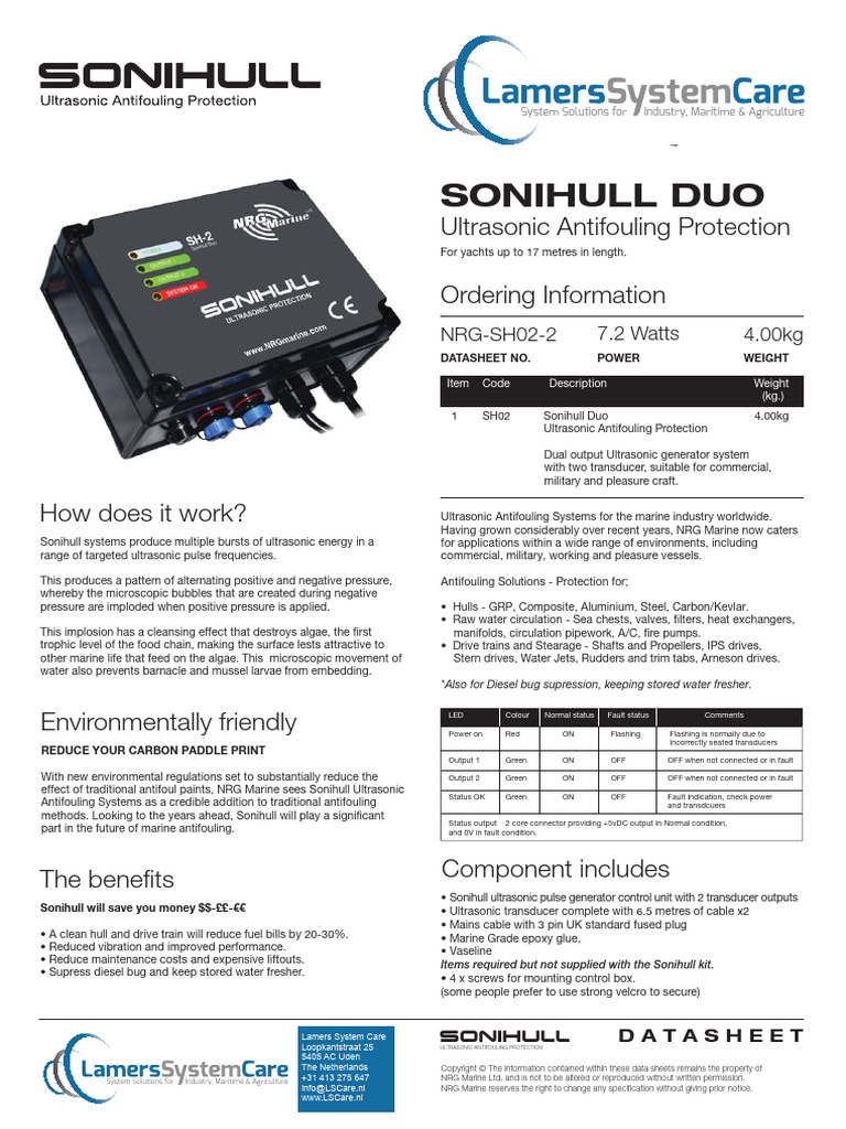 SoniDUO Datasheet | PDF
