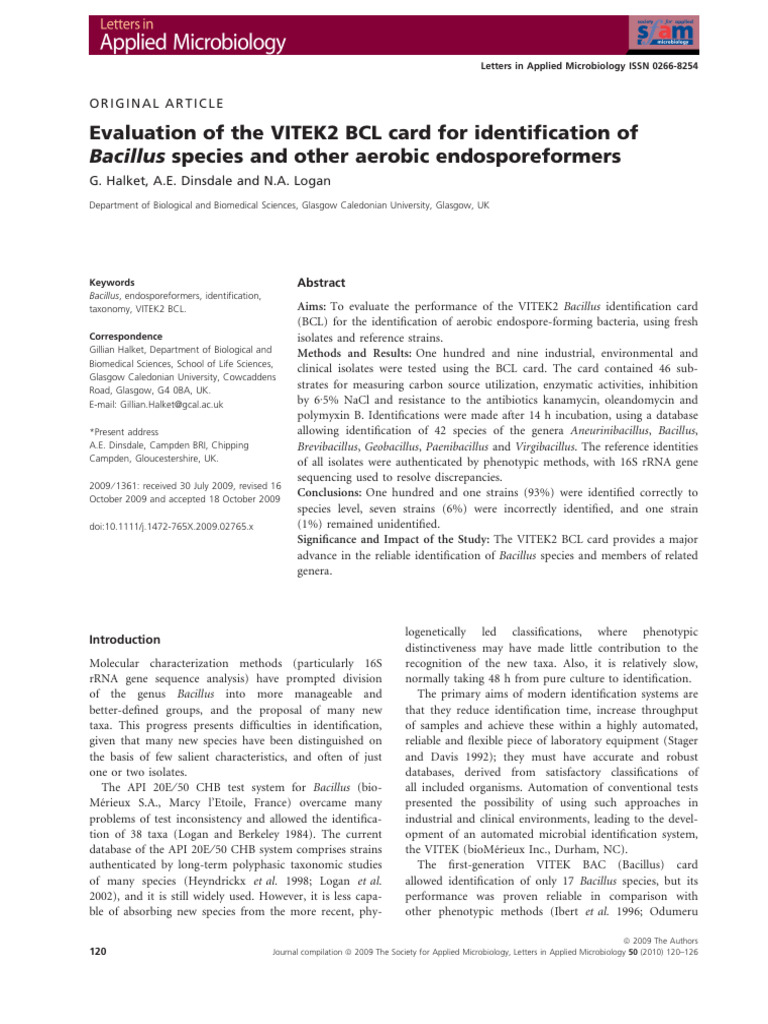 Halket Et Al-2010-Letters in Applied Microbiology | PDF