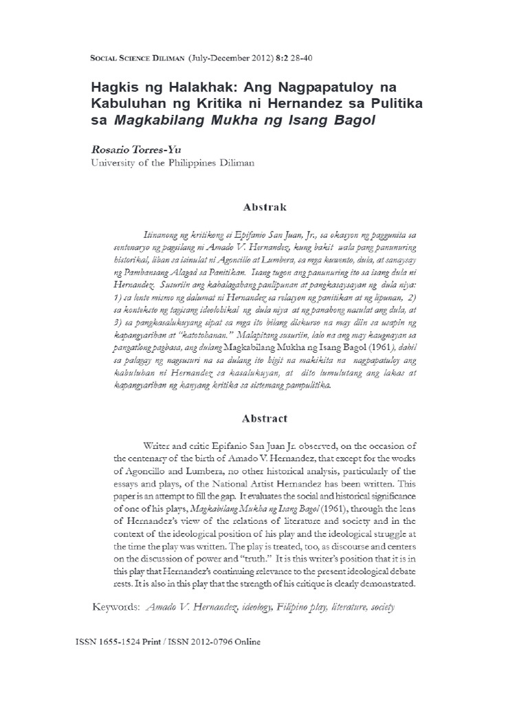 View of Hagkis NG Halakhak - Ang Nagpapatuloy Na Kabuluhan NG Kritika ...