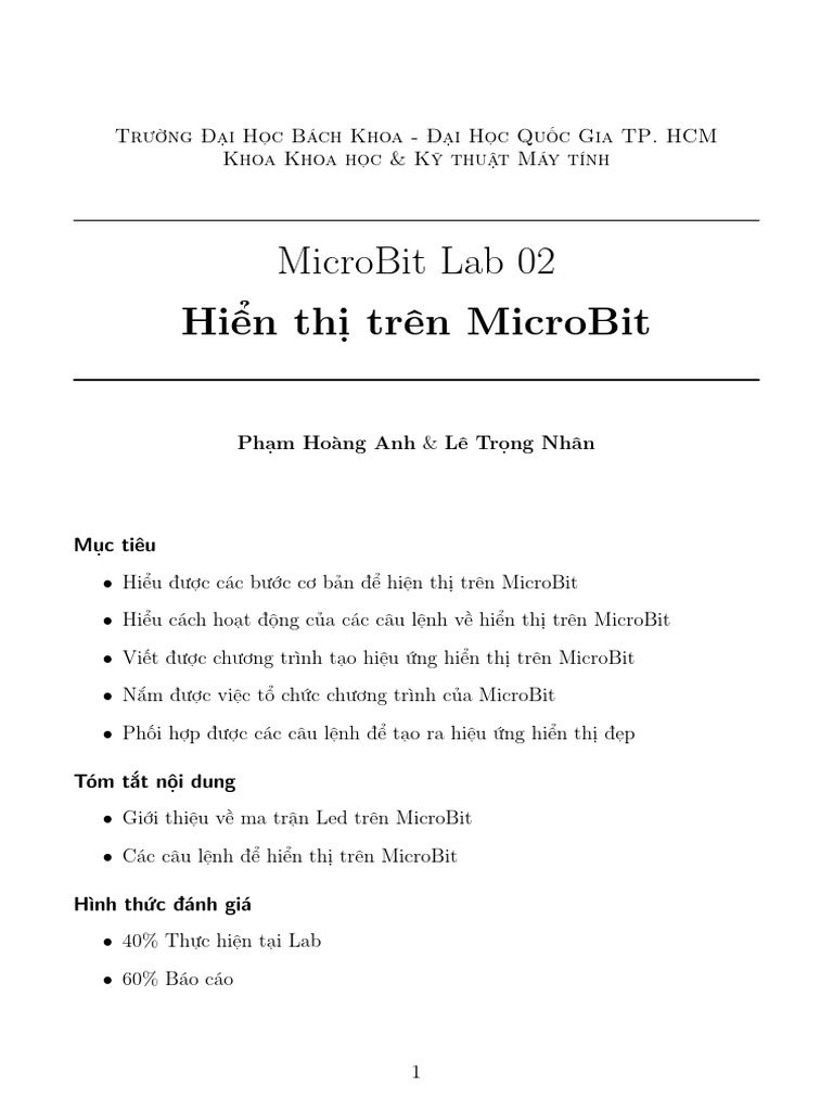 MicroBit Lab 02 | PDF