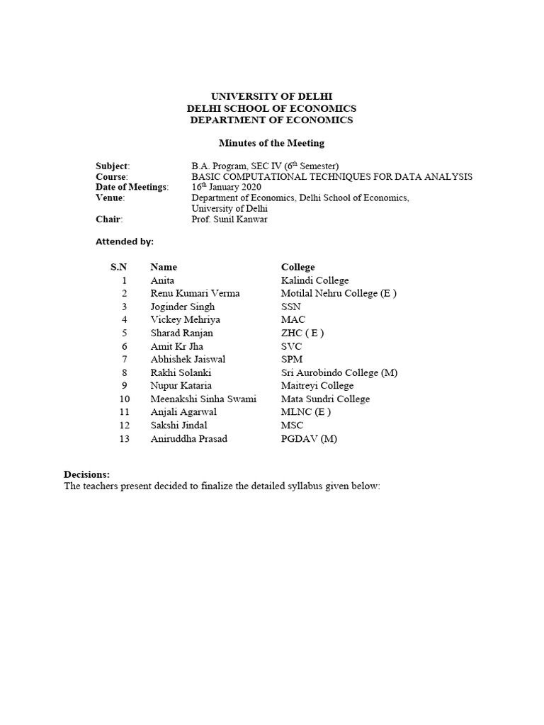 B.A-Prog-SEC-IV-Basic-Computational-Techiques-for-Data-Analysis-6th-Sem | PDF