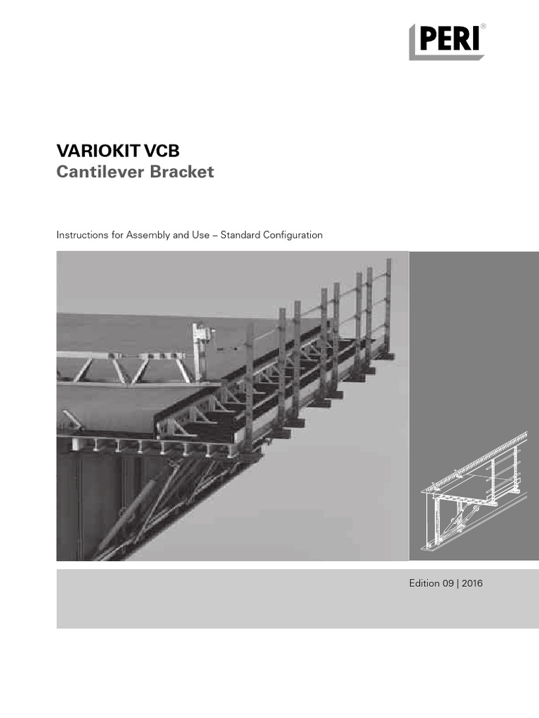 Variokit VCB Cantilever Bracket Instructions For Assembly and Use - 1 | PDF