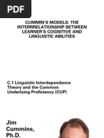 Jim Cummins' Linguistic Interdependence Theory | PDF | Second Language ...