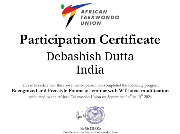 Recognized & Freestyle Poomsae Seminar | PDF