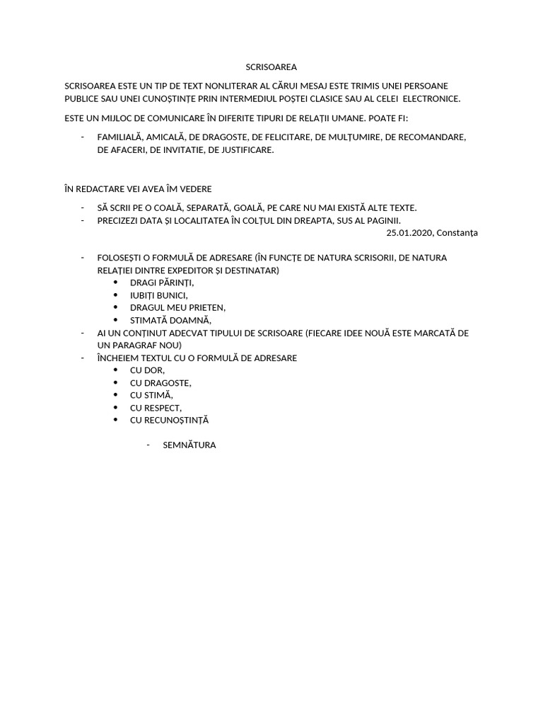 SCRISOAREA | PDF