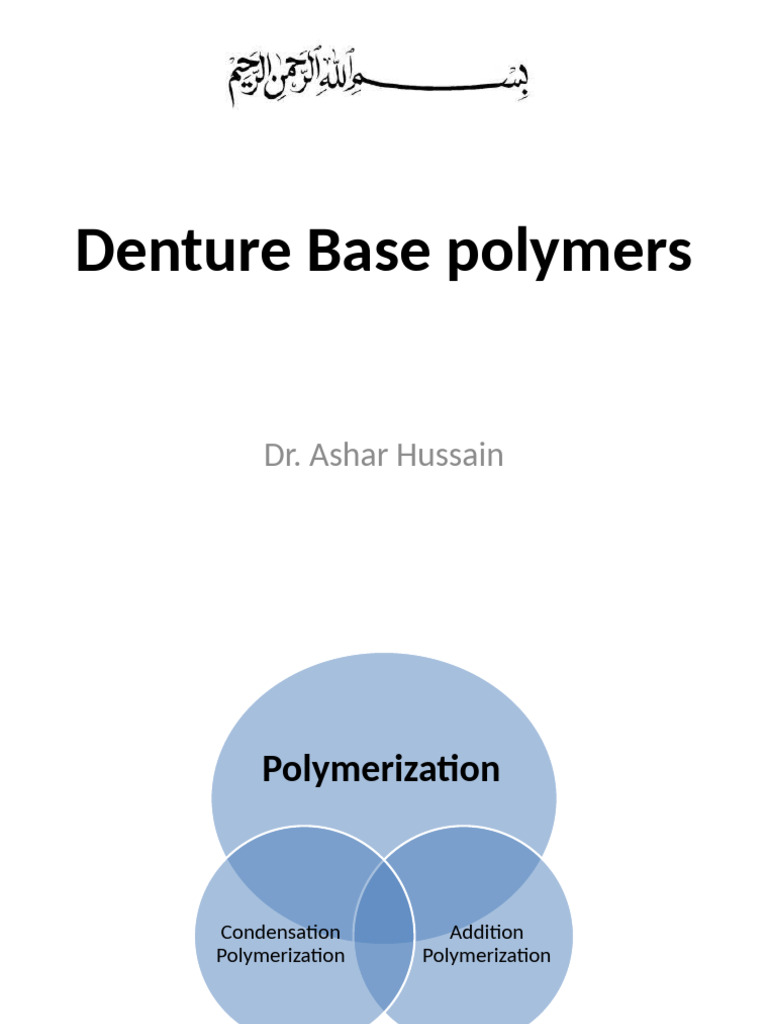 Denture Base Polymers | PDF
