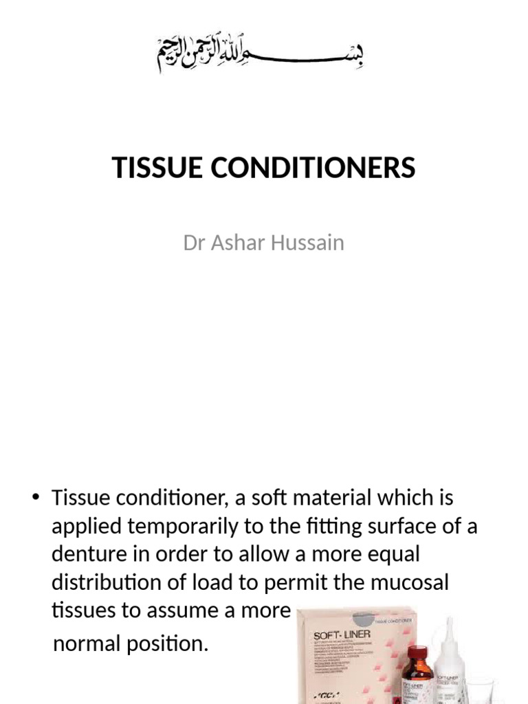 TISSUE CONDITIONERS. | PDF