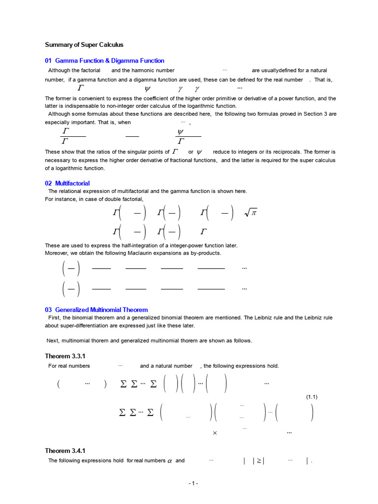 Super Calculus | PDF
