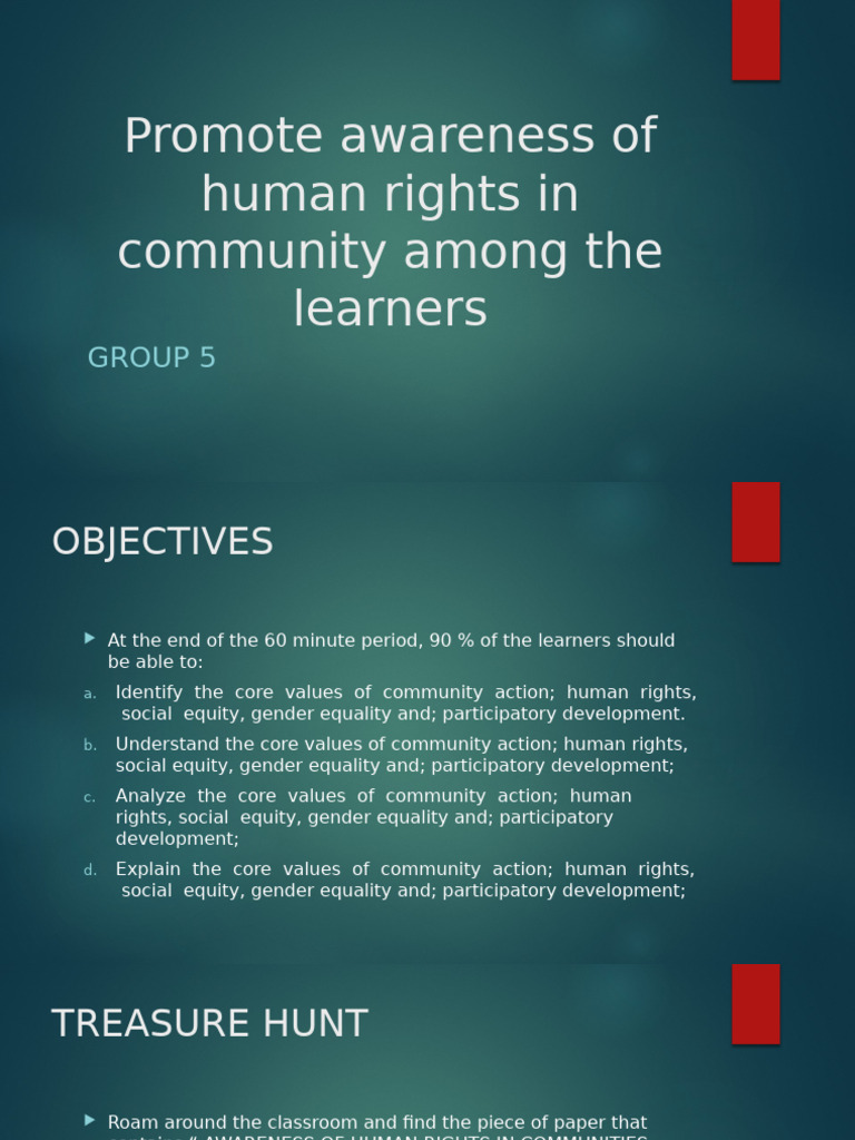 Promote Awareness of Human Rights in Community Among | PDF