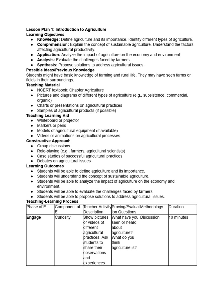Class 8 Chapter Agriculture 1 Pdf