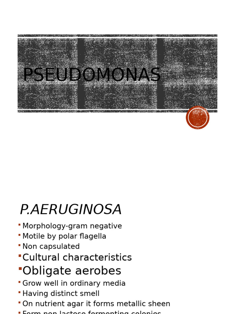 Pseudomonas | PDF